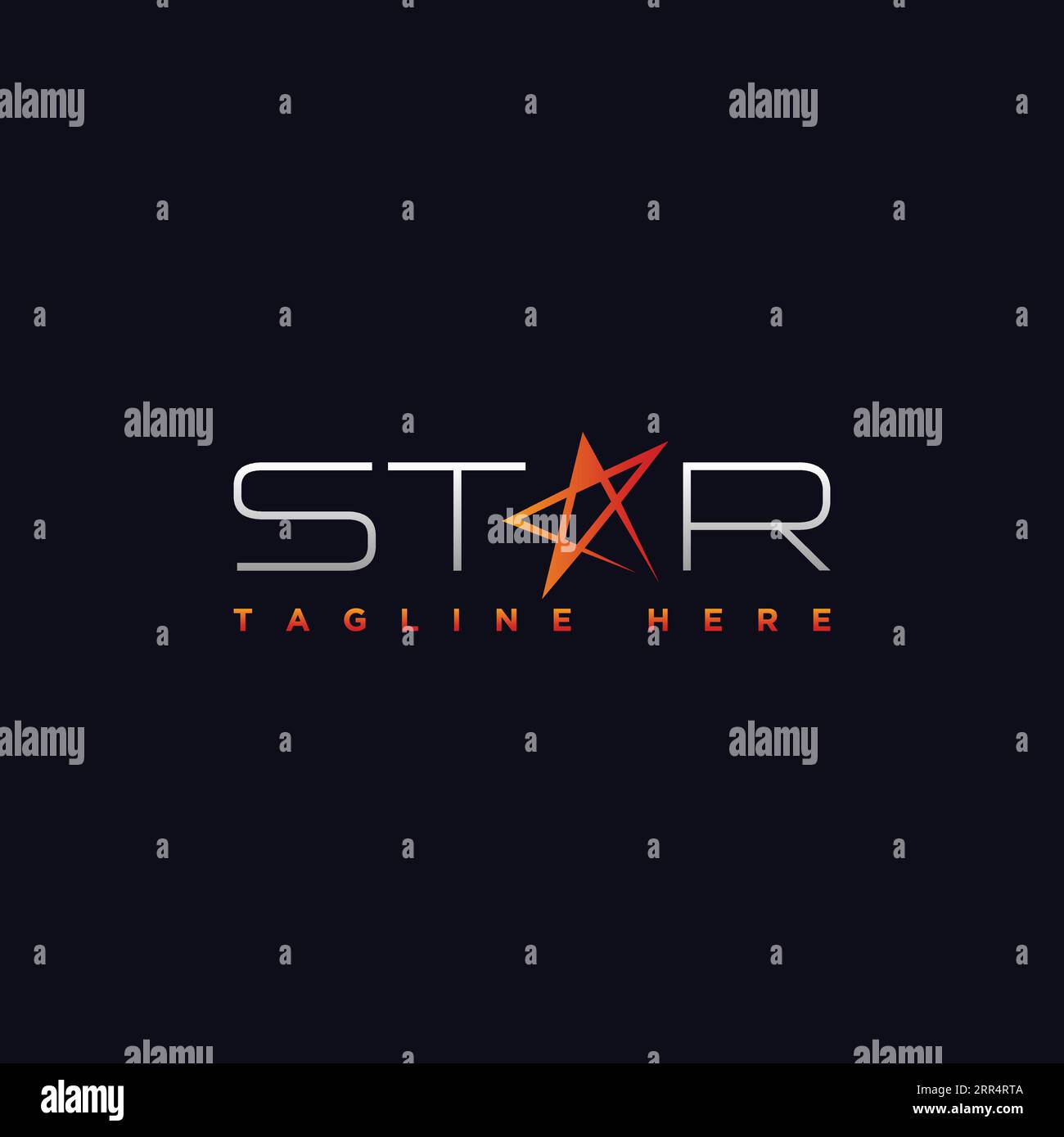 Elegance letter Star logo design template with Star icon. Vector ...