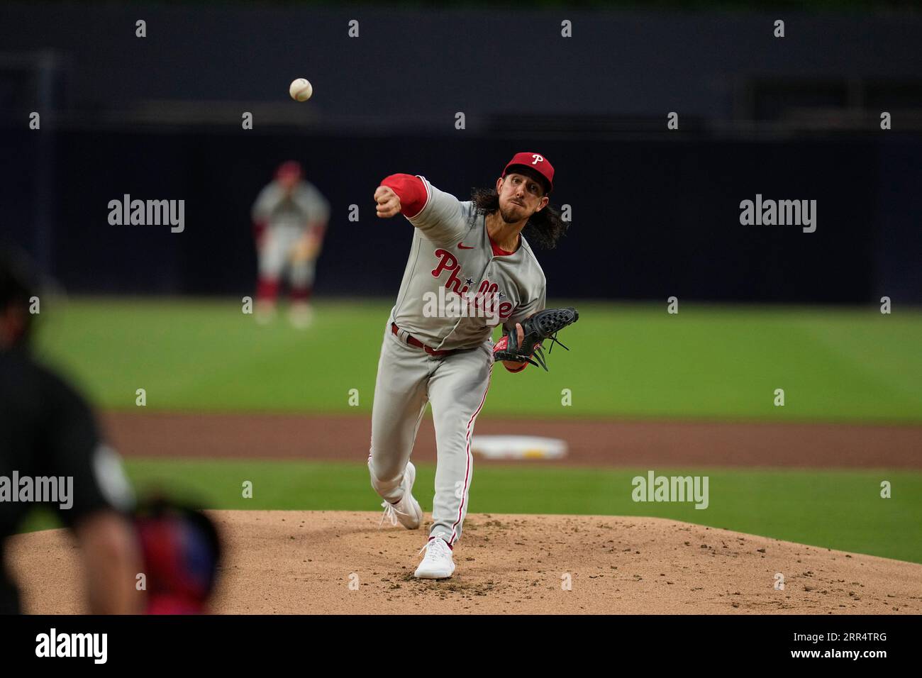 Philadelphia Phillies starting pitcher Michael Lorenzen works against a ...