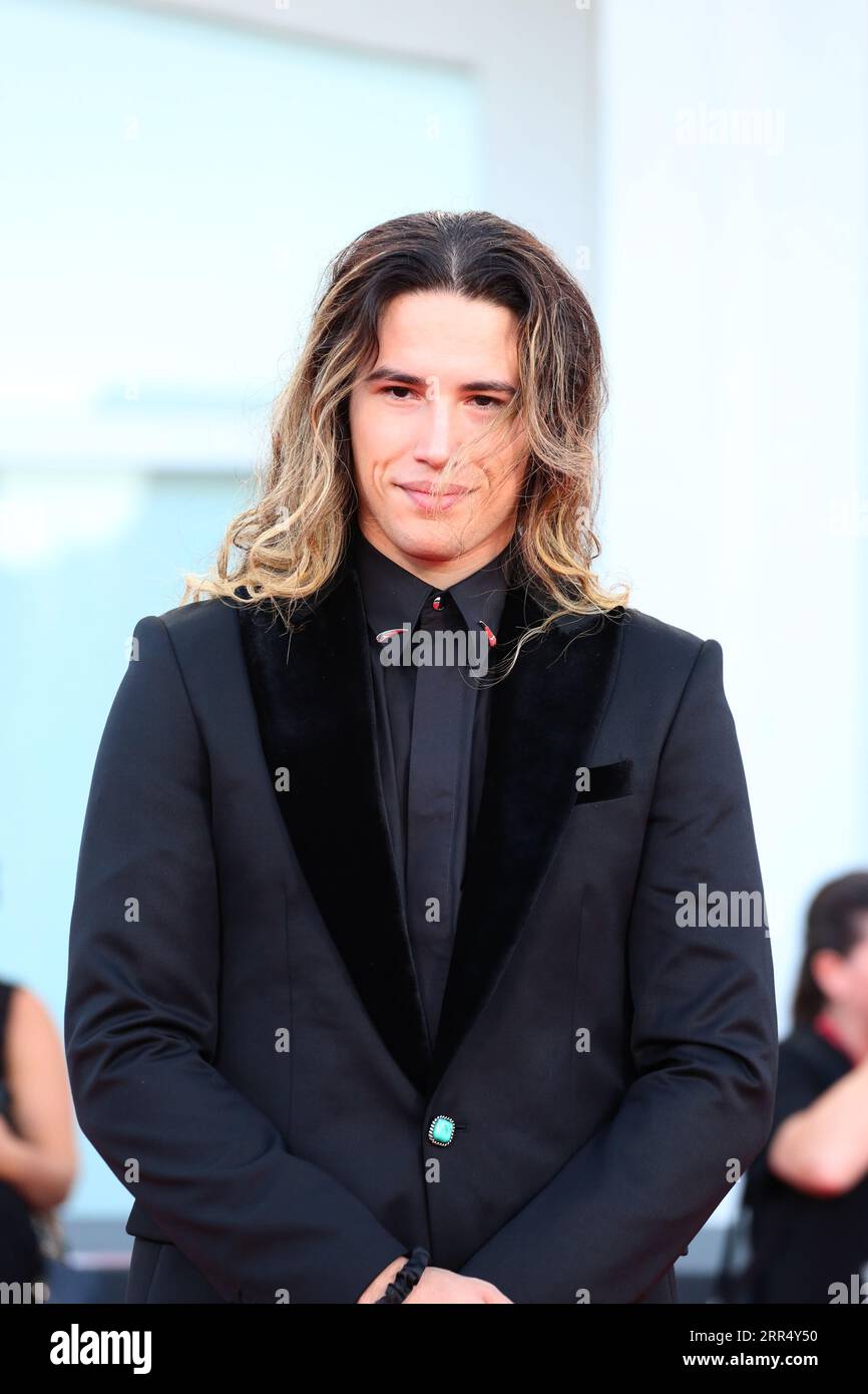 Venice, Italy, 5th September, 2023. Francesco Panarella arriving on the ...