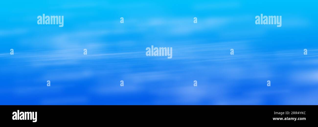 Blue background with fuzzy white glows in panoramic frame Stock Photo ...