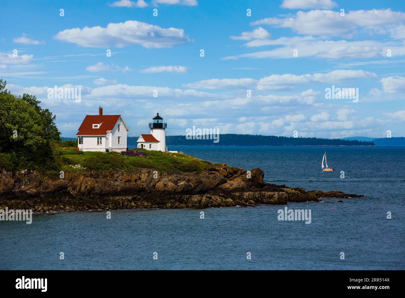 Curtis Island Light is a lighthouse marking the approach to the harbor ...