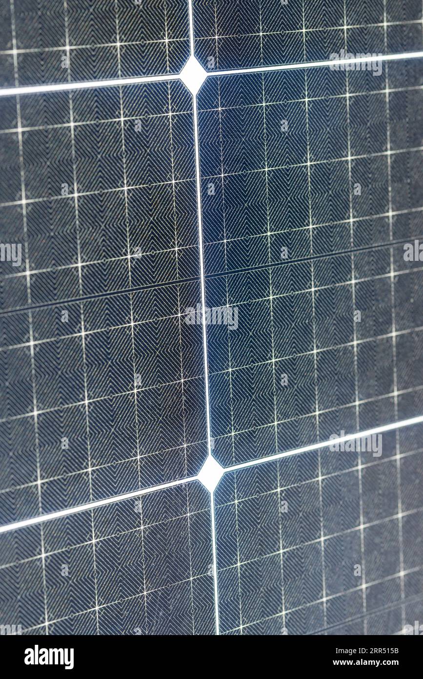 Close-up of Photovoltaic Solar Panels Stock Photo - Alamy