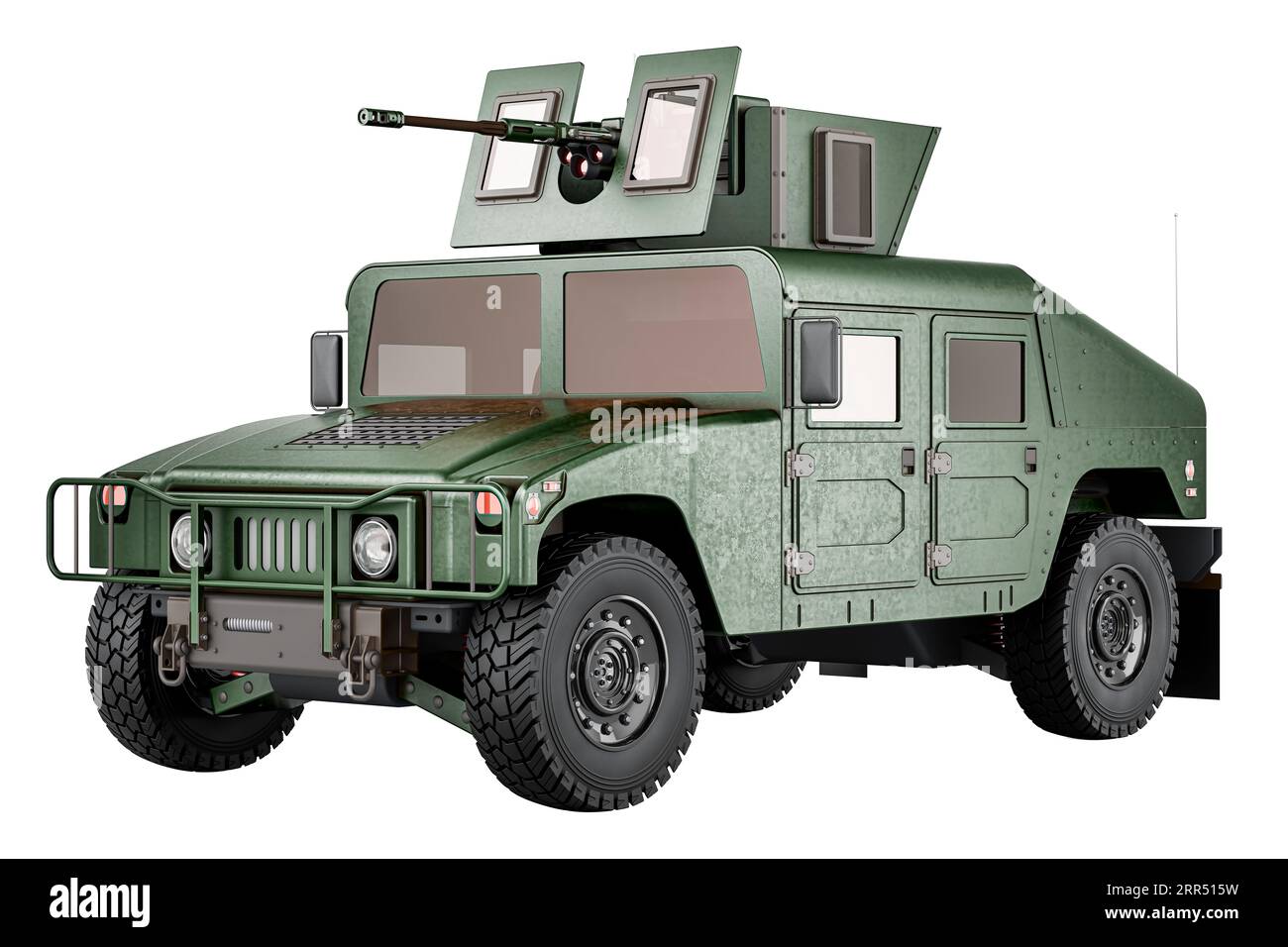 Humvee, High Mobility Multipurpose Wheeled Vehicle, 3D rendering ...