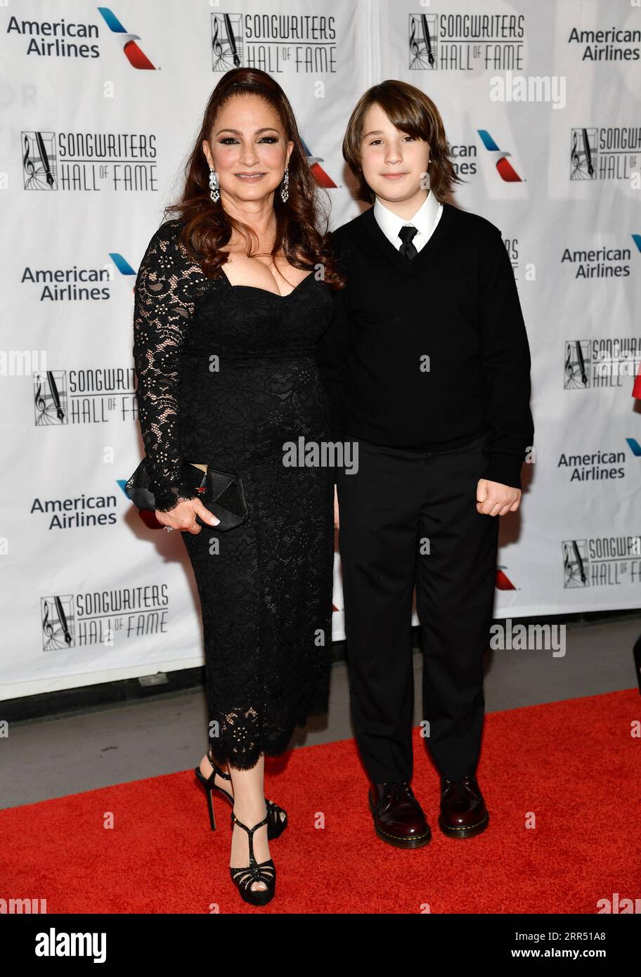 Gloria Estefan, left, and grandson Sasha Estefan attend the 52nd annual ...