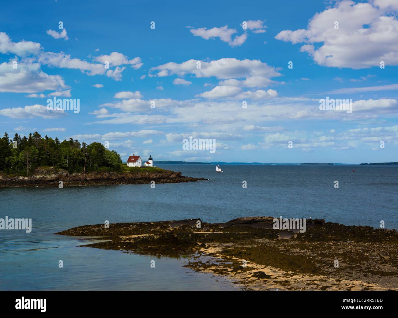 Curtis Island Light is a lighthouse marking the approach to the harbor ...