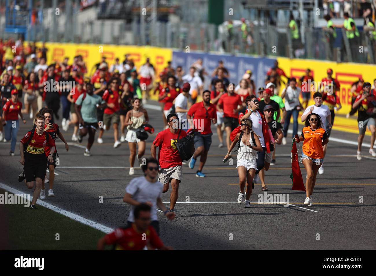 Monza, Italy. 03rd Sep, 2023. MONZA, Italy, 3. September 2023; Fans and ...