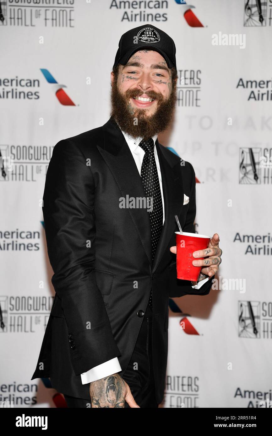 Post Malone attends the 52nd annual Songwriters Hall of Fame induction ...