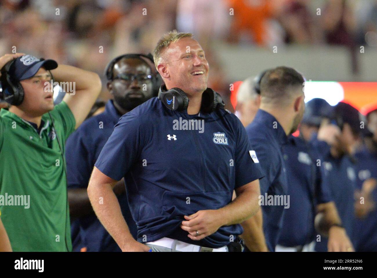BLACKSBURG, VA - SEPTEMBER 02: Old Dominion Monarchs head coach Ricky ...