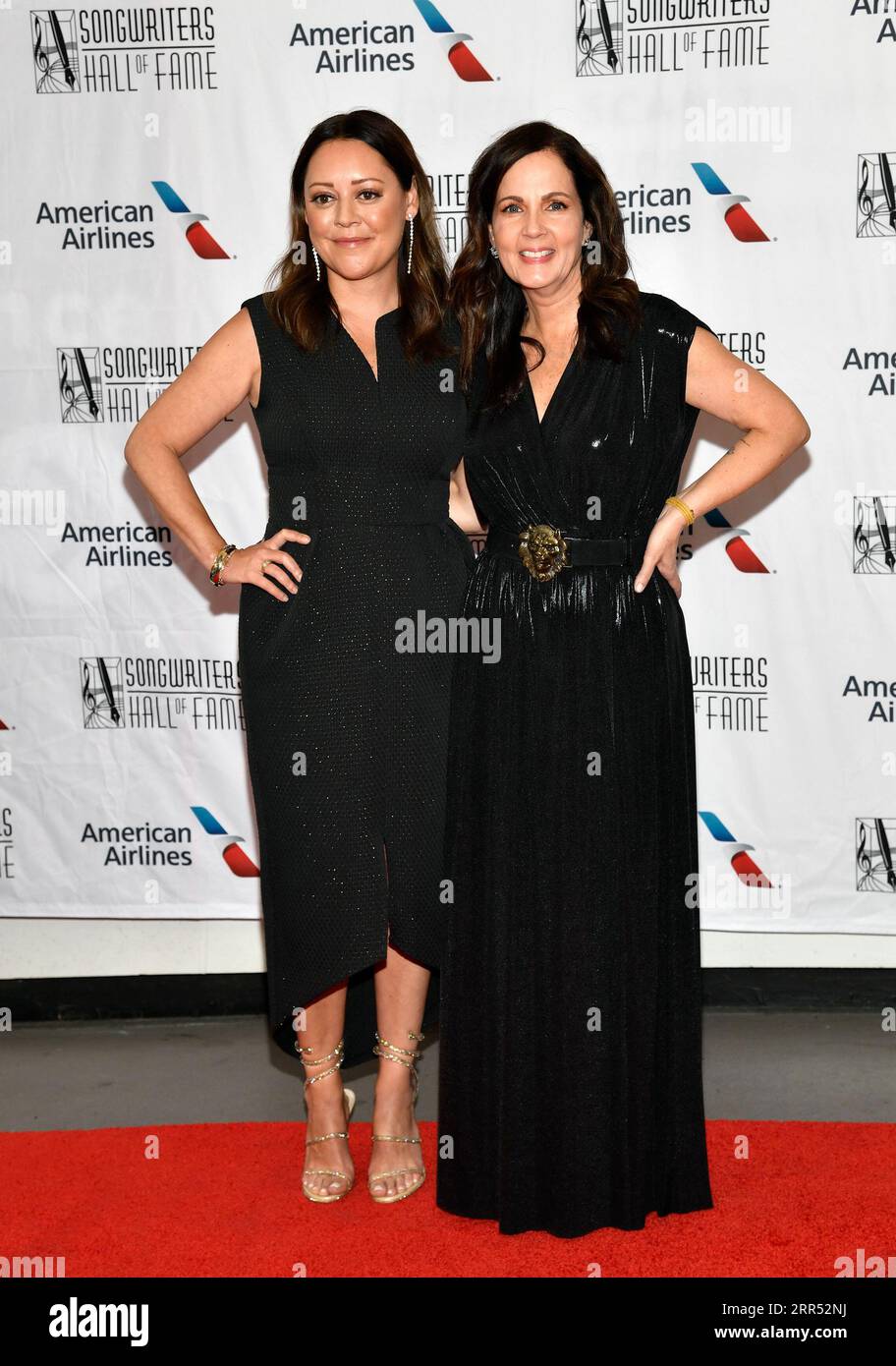 Hillary Lindsey, left, and Lori McKenna attend the 52nd annual ...