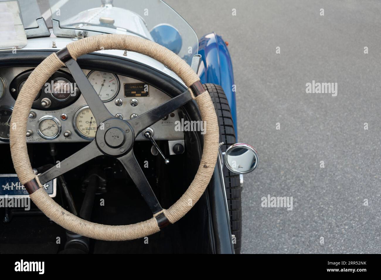 Italy, Lombardy, Meeting of Vintage Cars, Rope Steering Wheel Stock ...