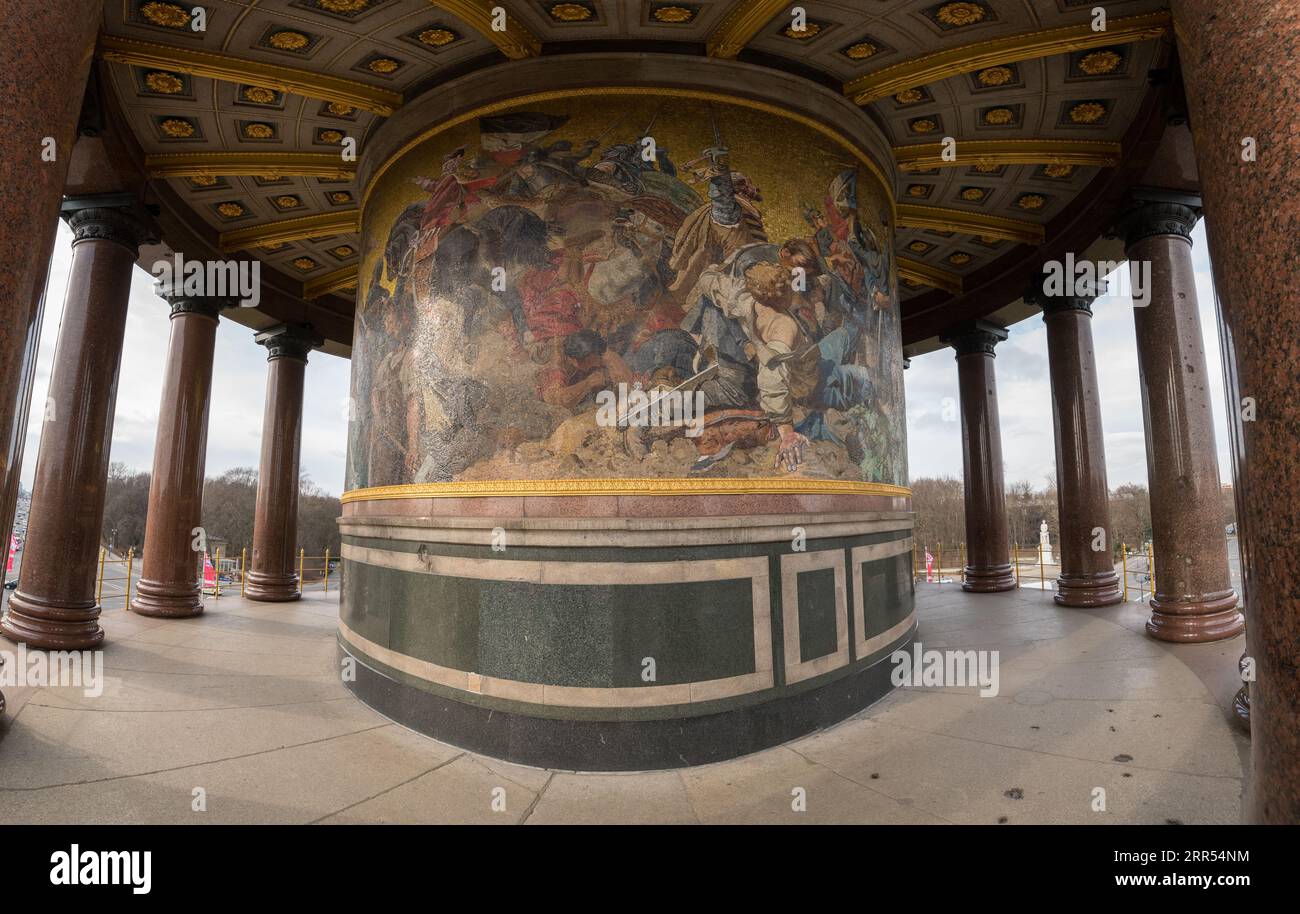 Rounded hall at the base of Victory column Berlin Germany Stock Photo ...