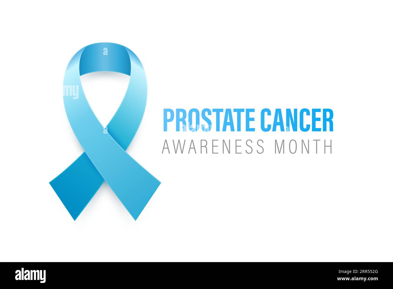 Prostate Cancer Banner, Card, Placard with Vector 3d Realistic Blue ...