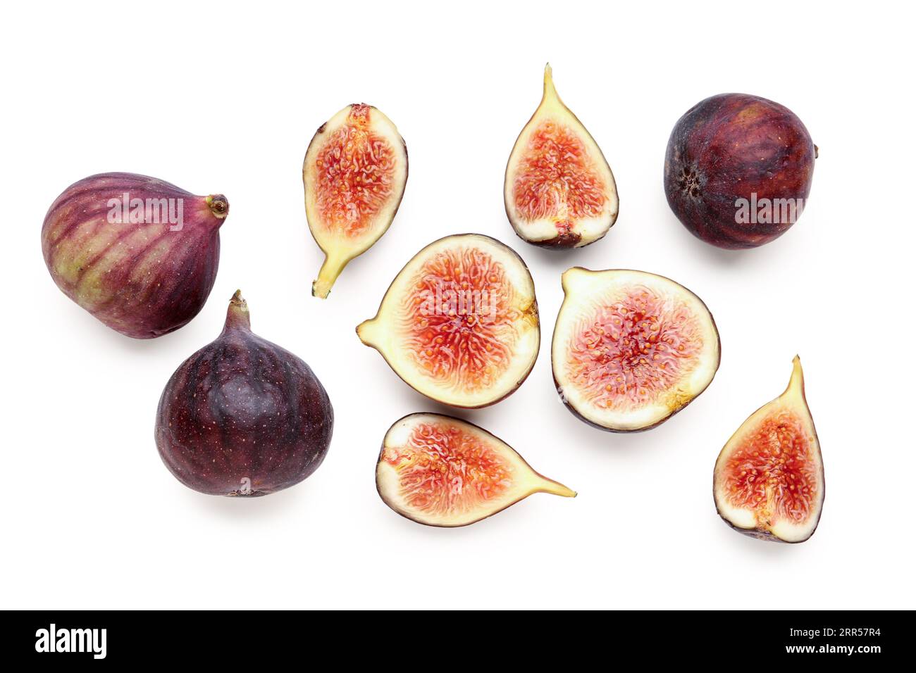 Fresh ripe figs on white background Stock Photo - Alamy