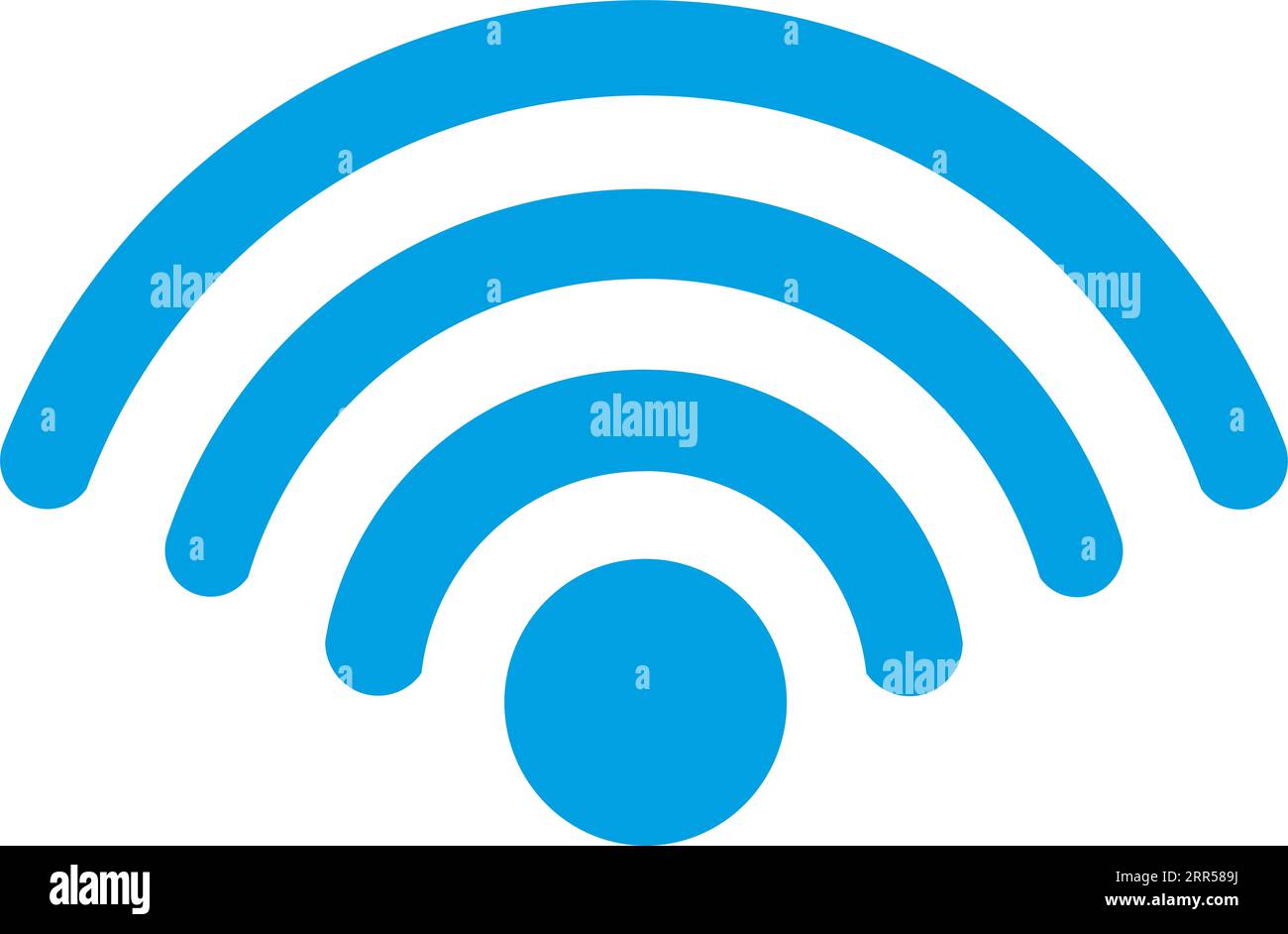 Wi-Fi network symbol on a white background in isolation Stock Photo - Alamy