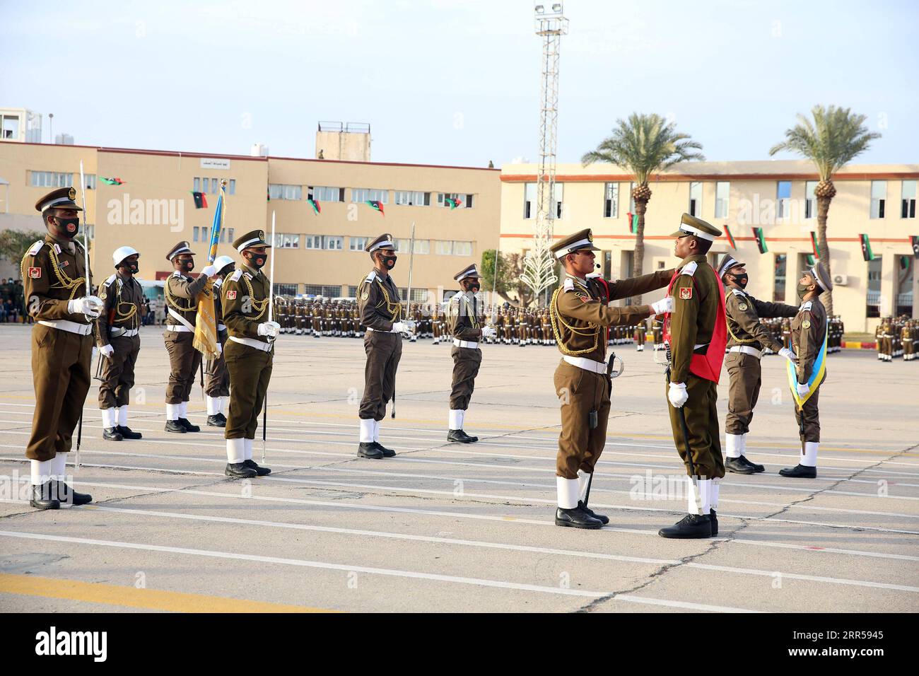 201227 -- TRIPOLI, Dec. 27, 2020 -- Graduates of the Libyan air force ...