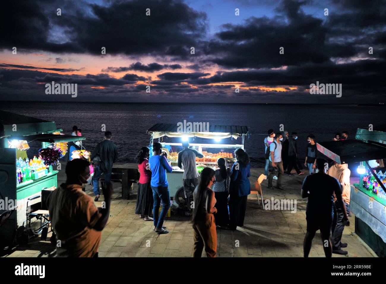 Galle face green night market hi-res stock photography and images - Alamy