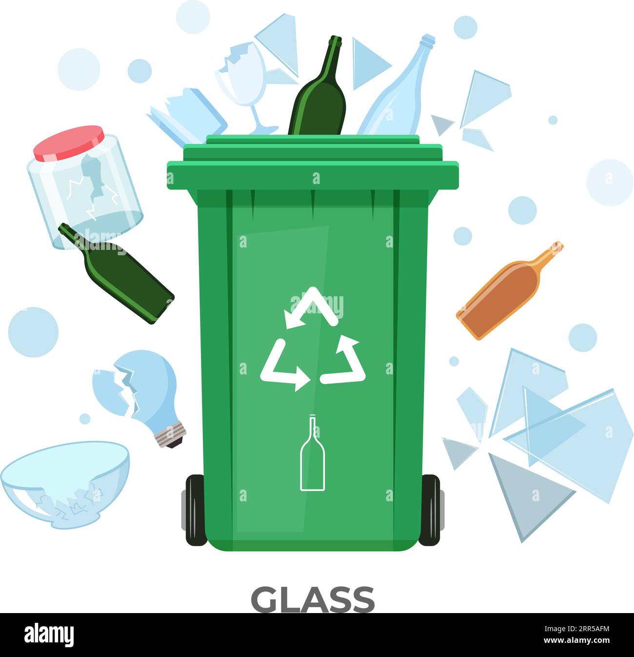 Recycle bins Stock Vector Images - Alamy