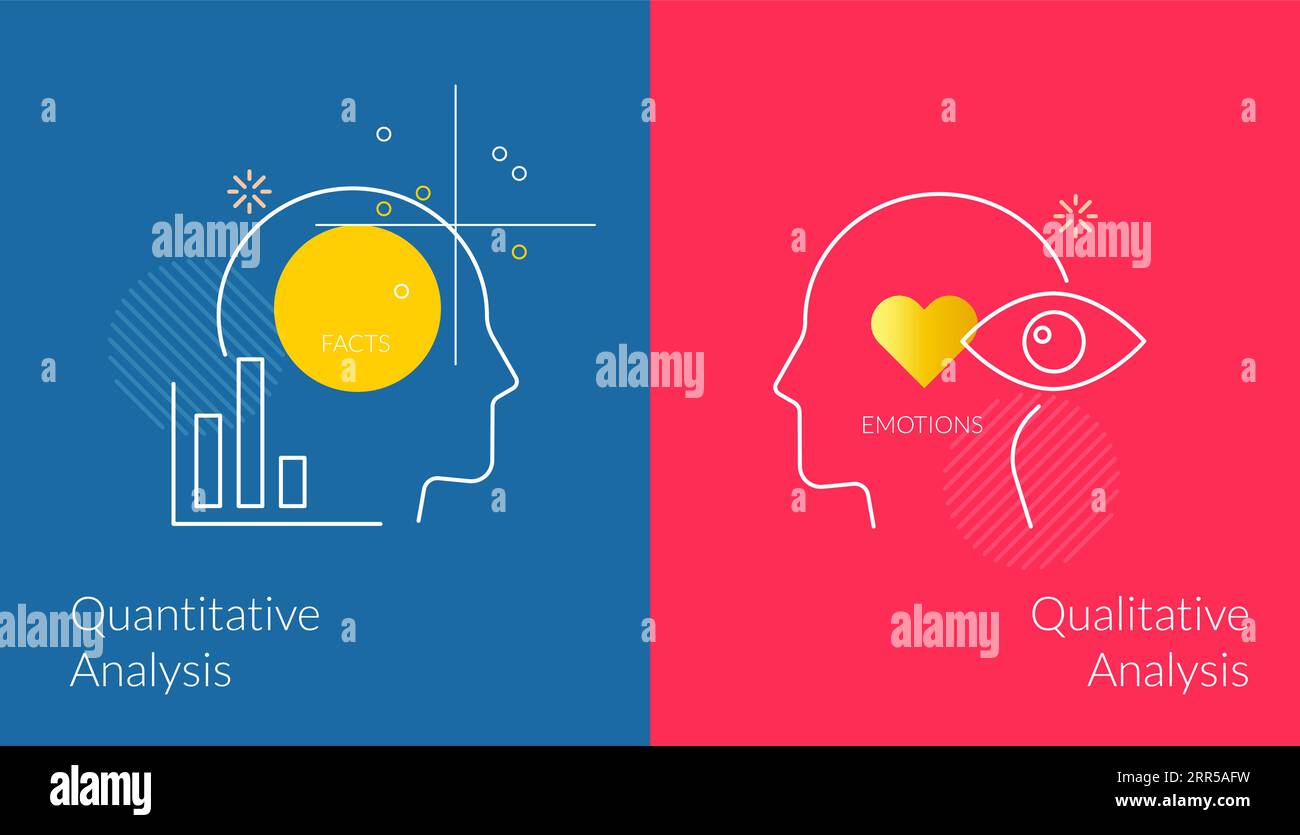 Design Methods Qualitative And Quantitative Analysis Stock Icon As