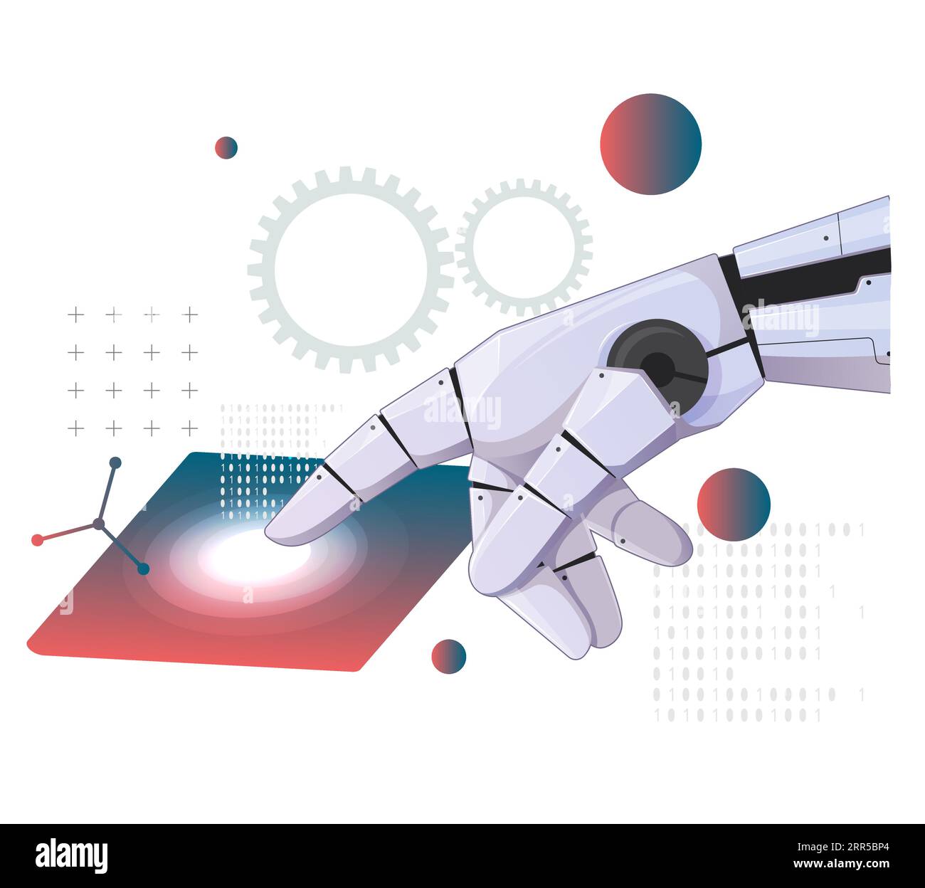 Robotic Hand - Enable Growth - Illustration as EPS 10 File Stock Vector ...