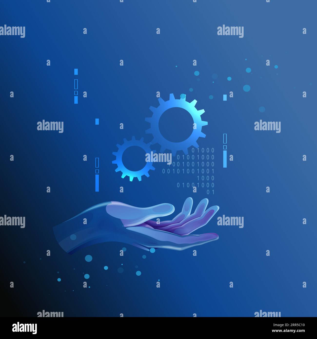 Robotic Hand - Enable Growth and Innovation - Illustration as EPS 10 ...