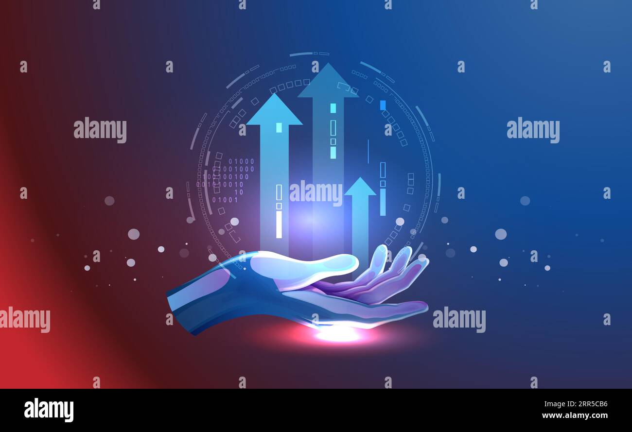 Robotic Hand - Enable Growth and Innovation - Illustration as EPS 10 ...