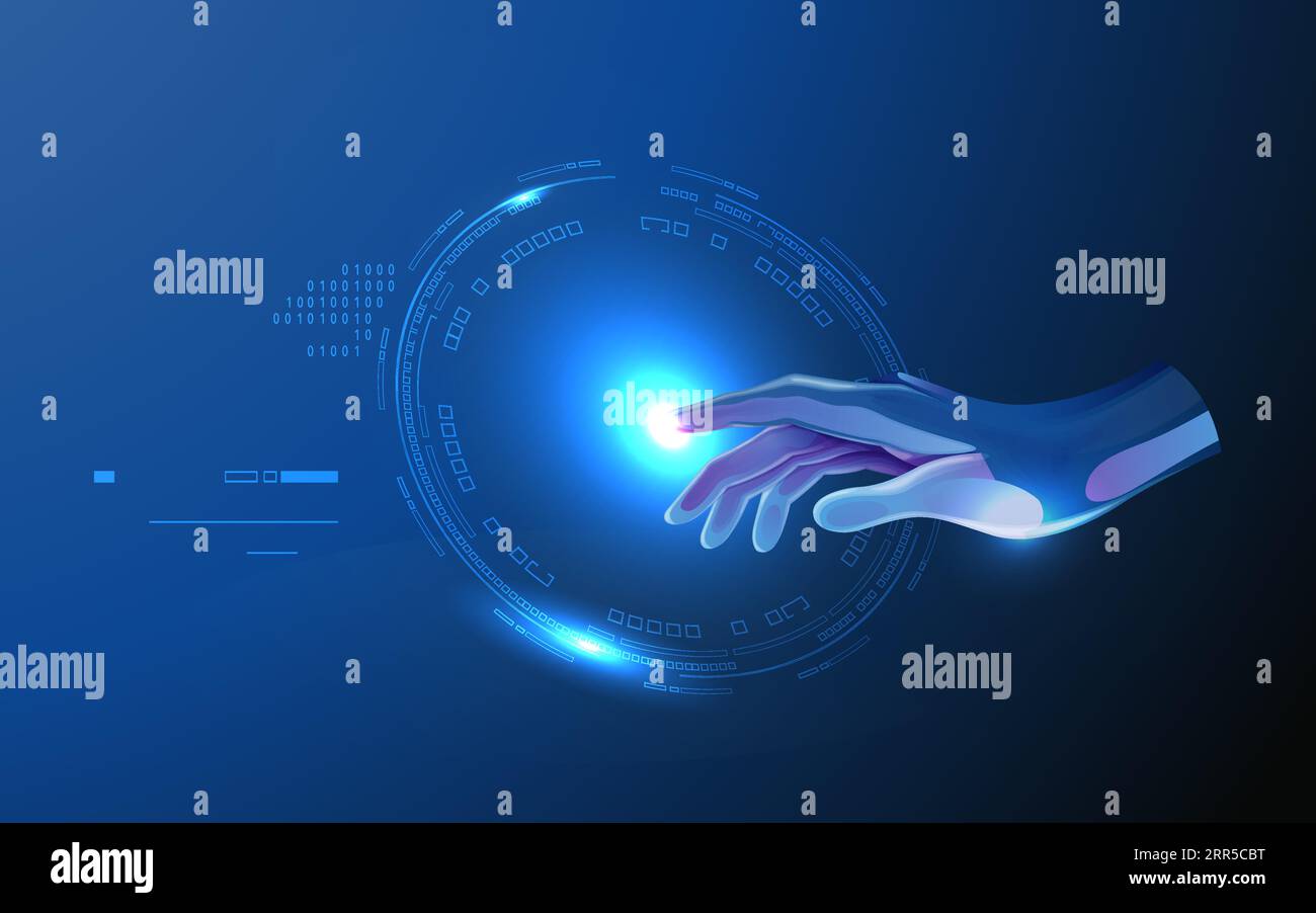 Robotic Hand - Enable Growth and Innovation - Illustration as EPS 10 ...