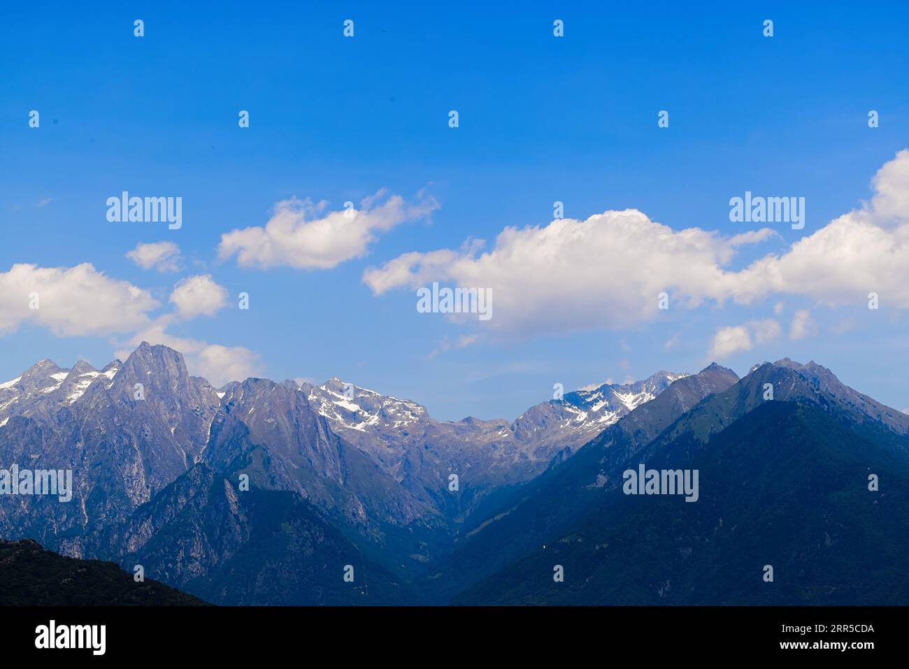 Mountain ranges near Lake Como in Italy. Northern part of Italy ...