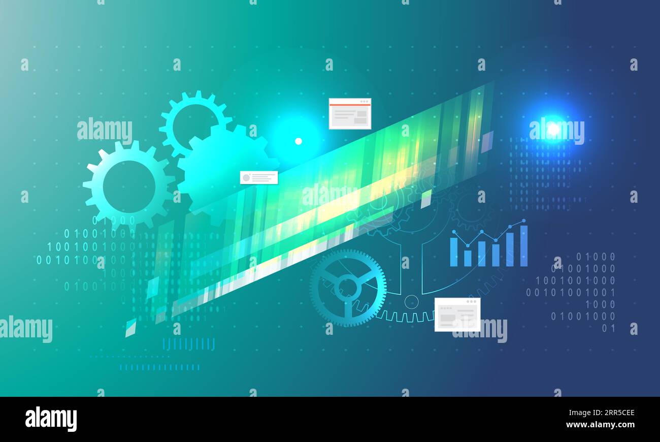 Technology Planning Abstract Background - Stock Illustration as EPS 10 ...