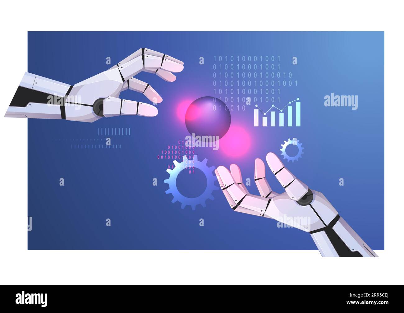 Robotic Hand - Enable Growth and Innovation - Illustration as EPS 10 ...