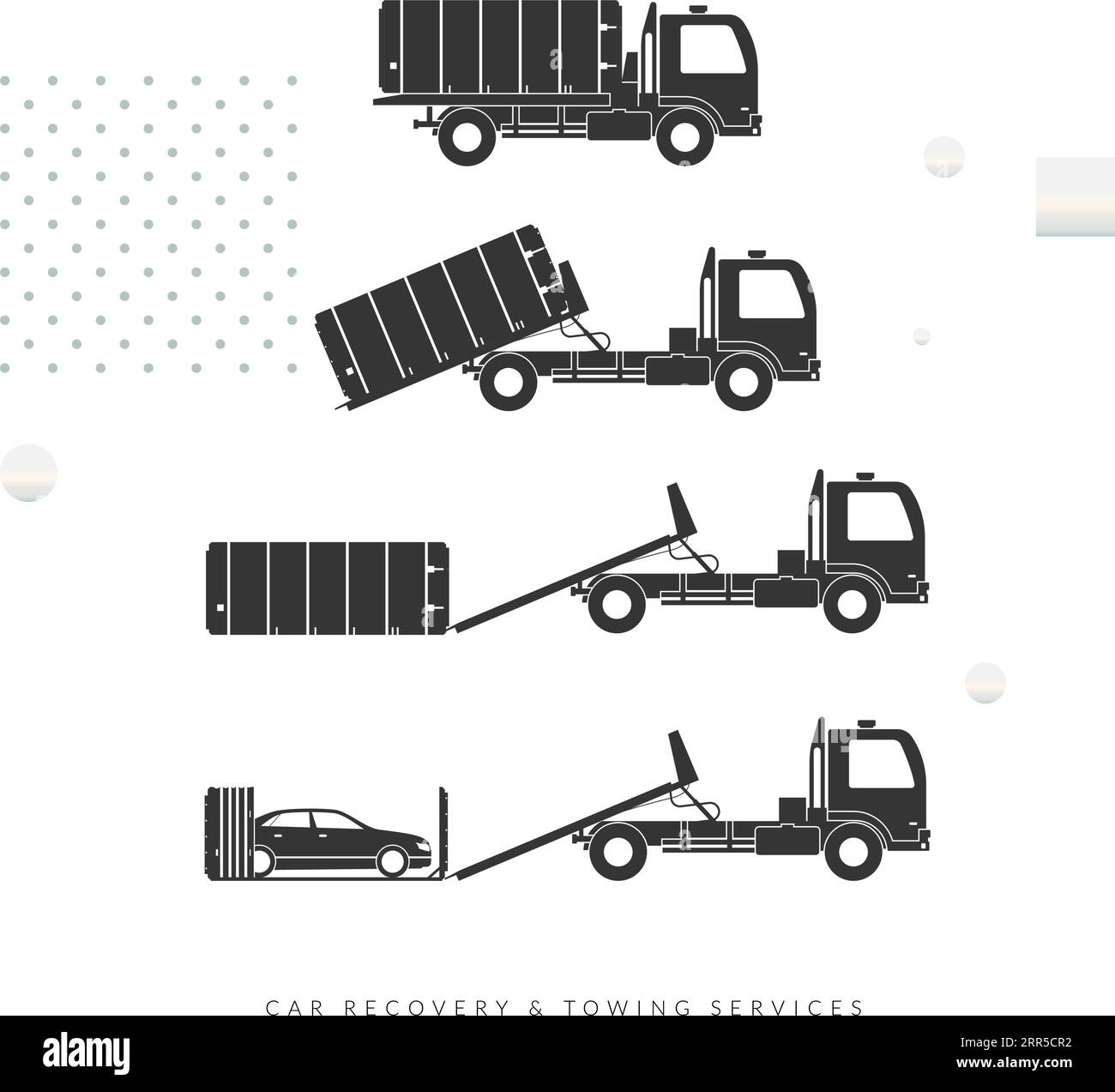 Flatbed trailer Stock Vector Images - Alamy