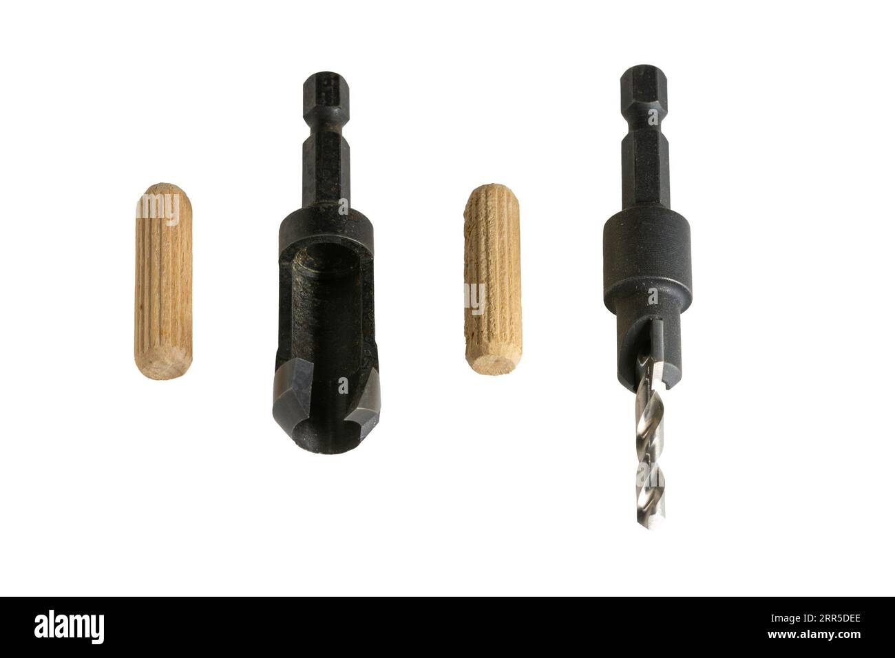 Device for making wooden fittings for furniture and a drill for ...
