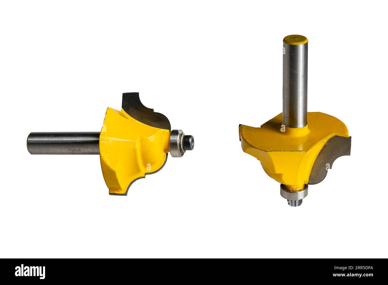 Architectural cutter for processing wooden furniture against a white ...