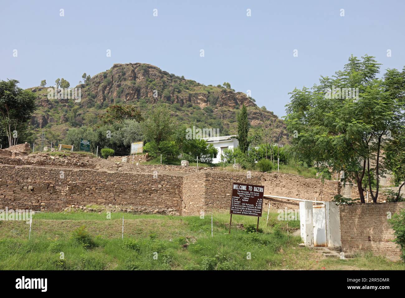 Ancient city of Bazira in the Khyber Pakhtunkhwa province of Pakistan ...