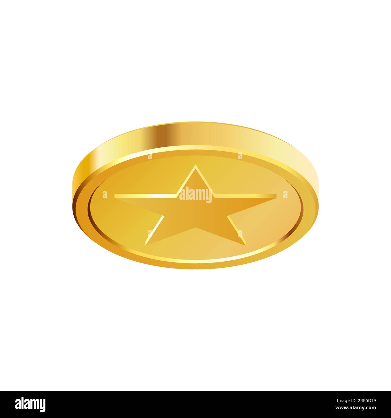 Golden money. Rotating gold coin Stock Vector Image & Art - Alamy