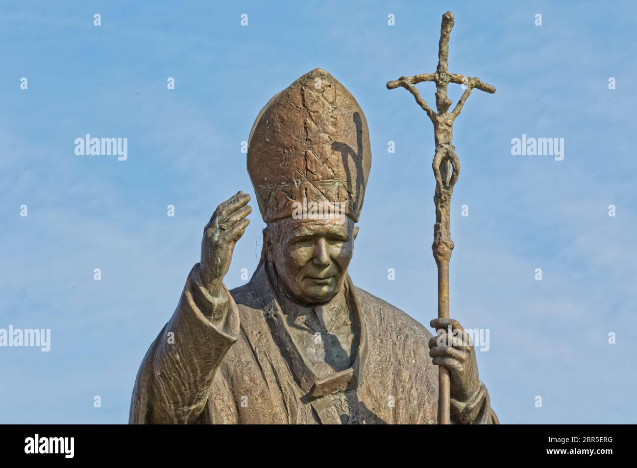 Pope John Paul II statue in Marija Bistrica, Croatia Stock Photo - Alamy