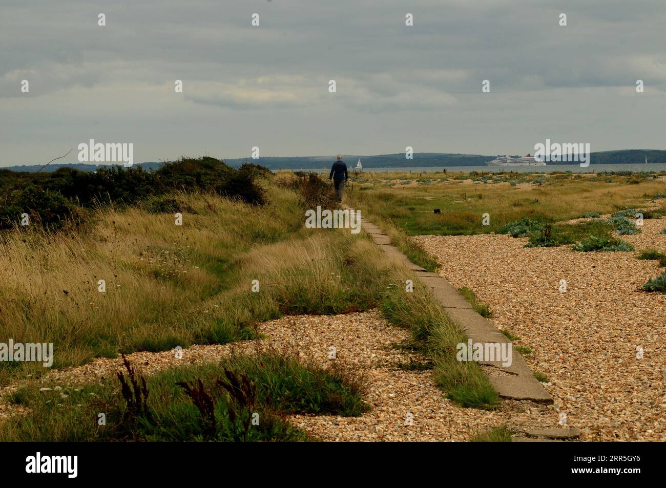 THE COASTAL PATH AT HOOK, WARSASH, HAMPSHIRE PIC MIKE WALKER 2023 Stock ...