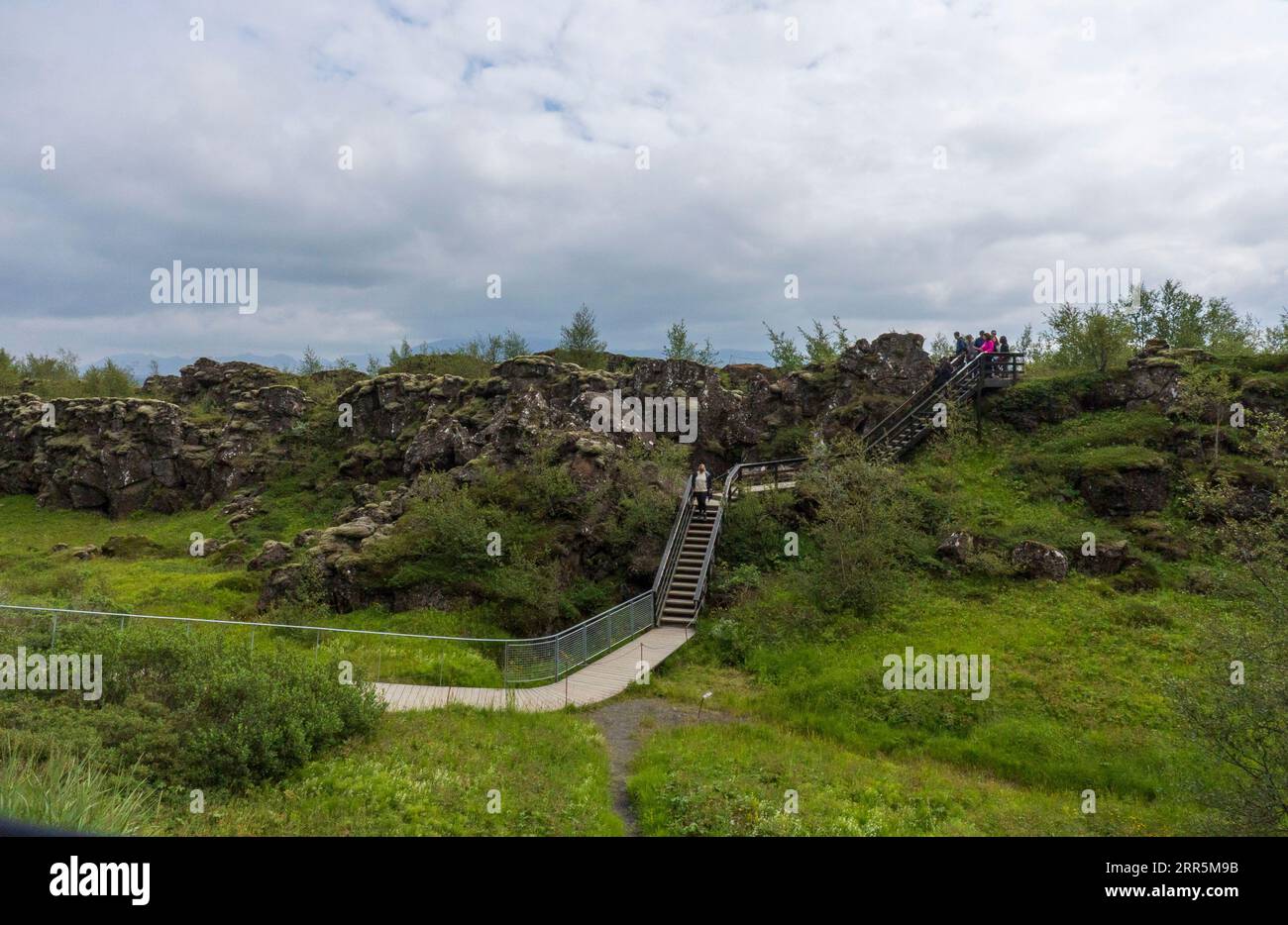 Þingvellir (Thingvellir), a historic site and national park in Iceland ...