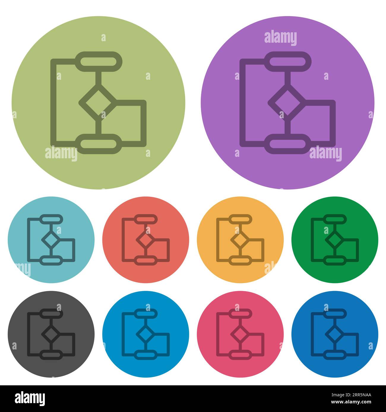 Flowchart glyph icon diagram Stock Vector Images - Alamy