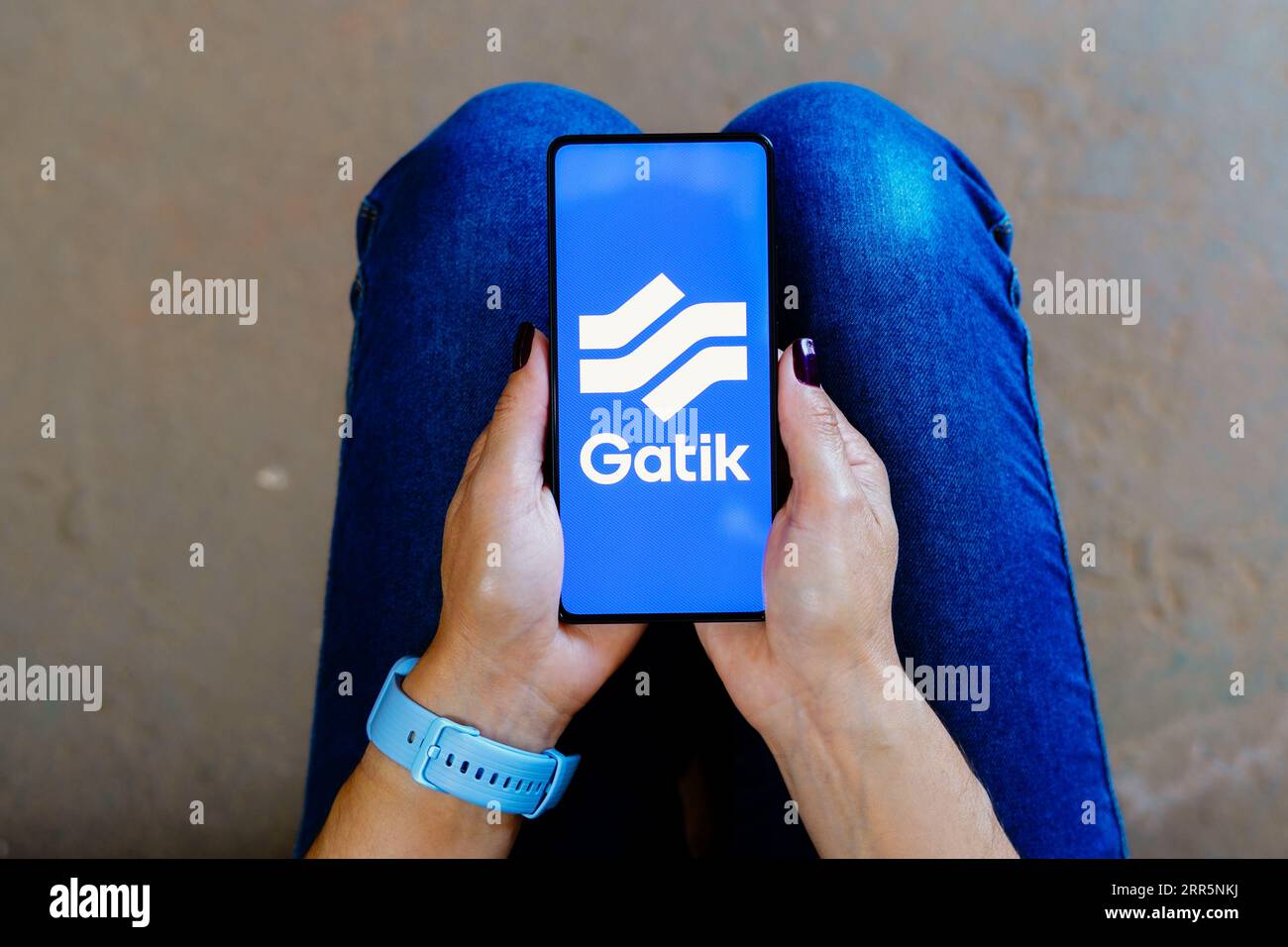In this photo illustration, the Gatik AI logo is displayed on a ...