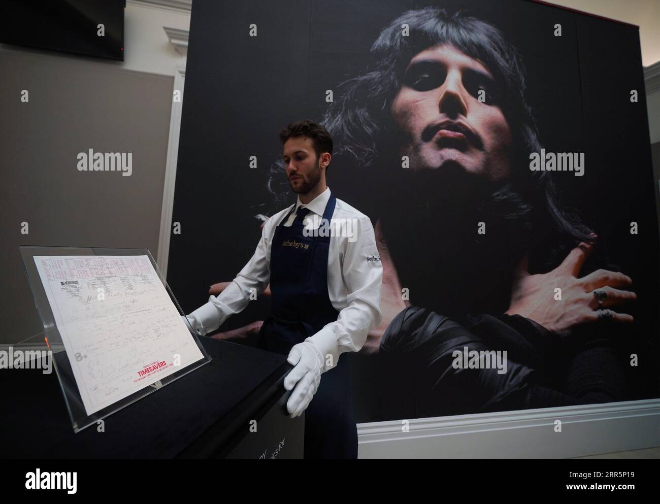 File photo dated 03/08/23 of Freddie Mercury's handwritten working ...