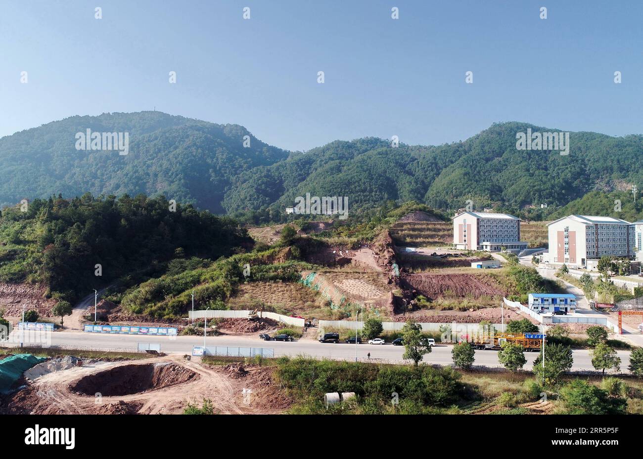 210112 -- FUZHOU, Jan. 12, 2021 -- Aerial photo taken on Nov. 9, 2020 ...