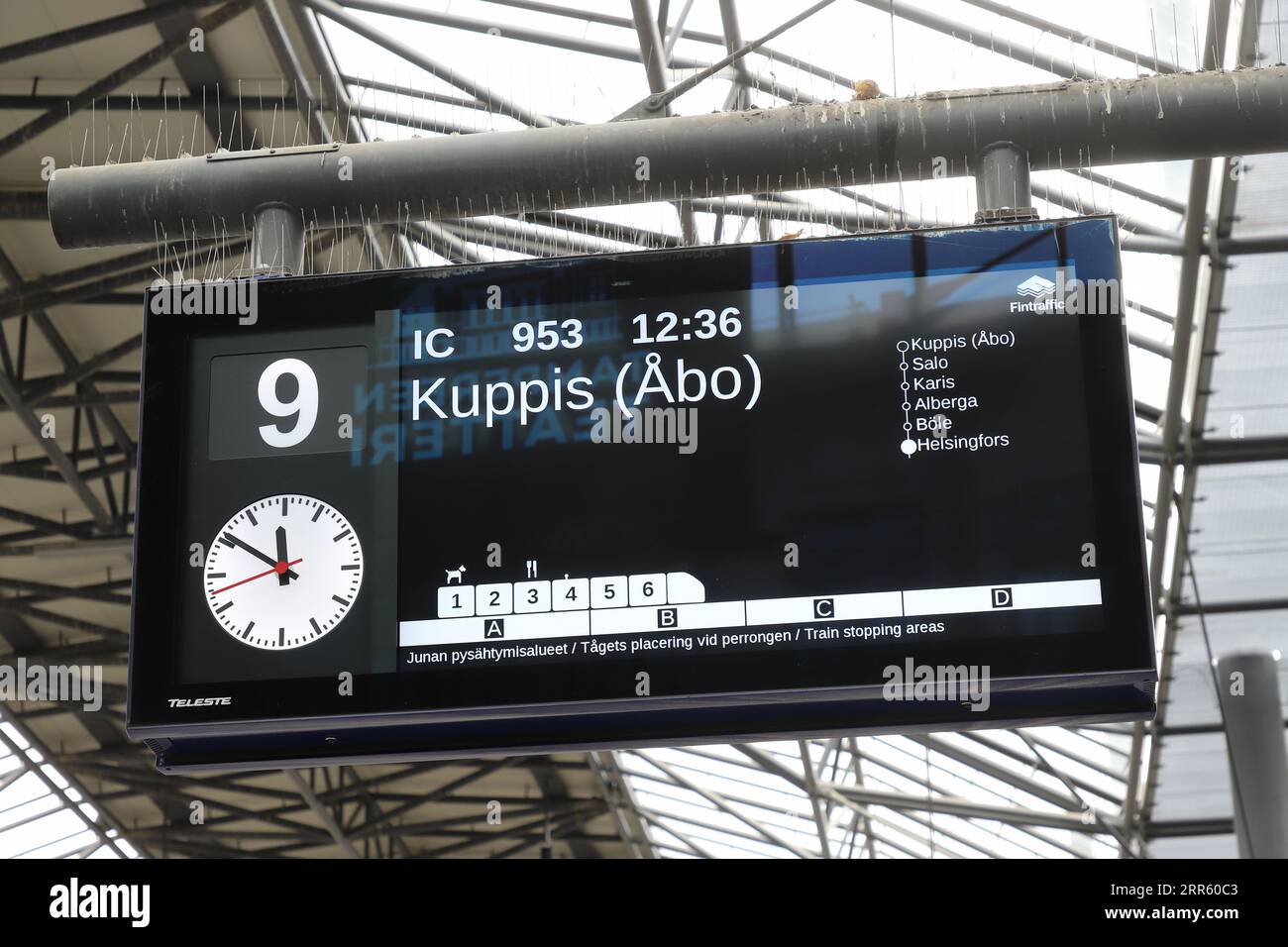 Railroad station sign board hi-res stock photography and images - Alamy