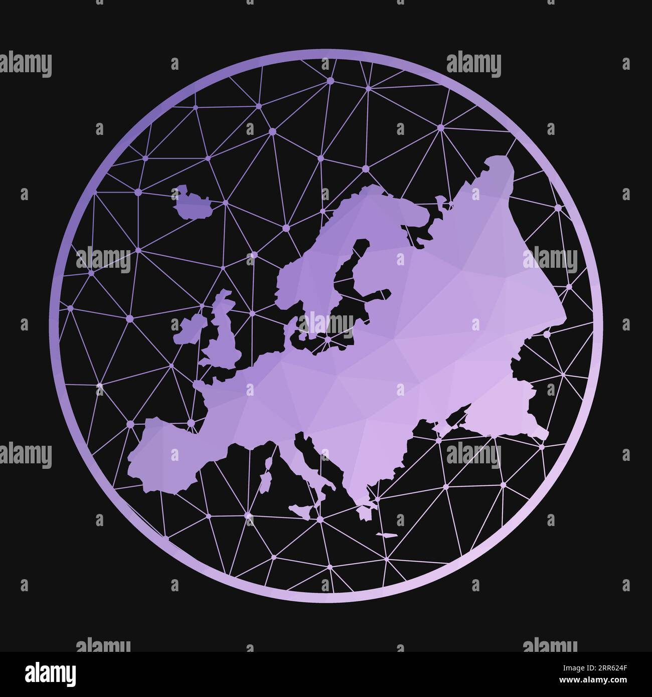 Europe map geometric graphic Stock Vector Images - Alamy