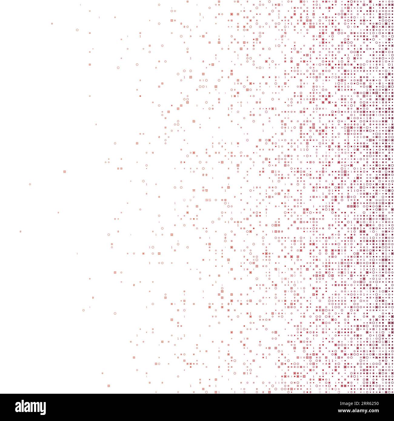 Amazing geometric matrix background in red and grey colors. Astonishing ...