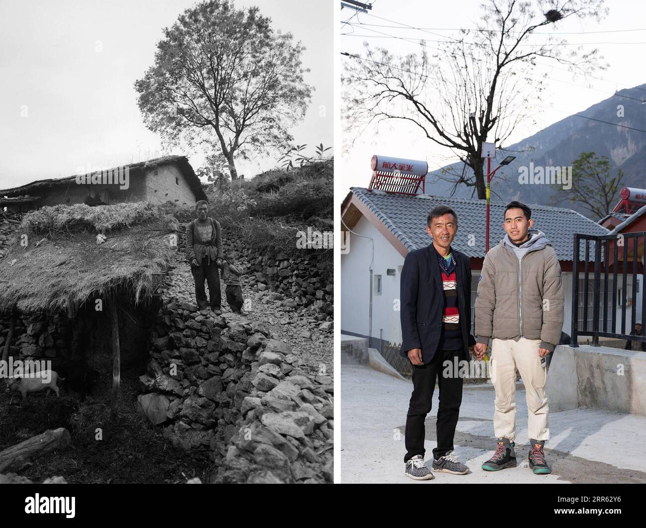 210123 -- BUTUO, Jan. 23, 2021 -- LEFT: Qiesha Cier L and his second ...