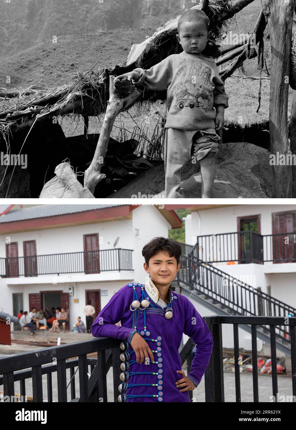 210123 -- BUTUO, Jan. 23, 2021 -- TOP: Jier Ziri poses for a photo in ...