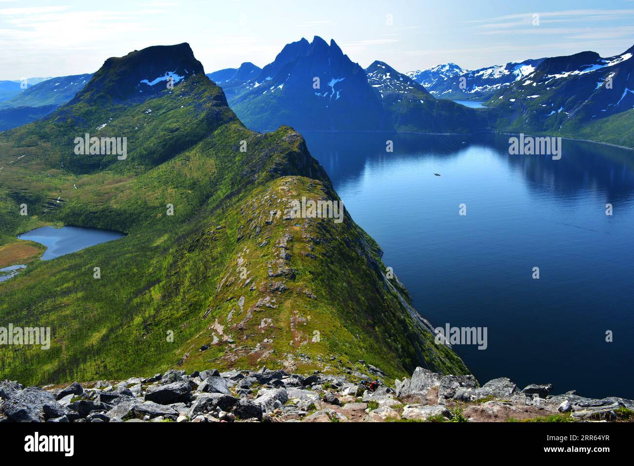 Hiking to Segla in Norway Stock Photo - Alamy