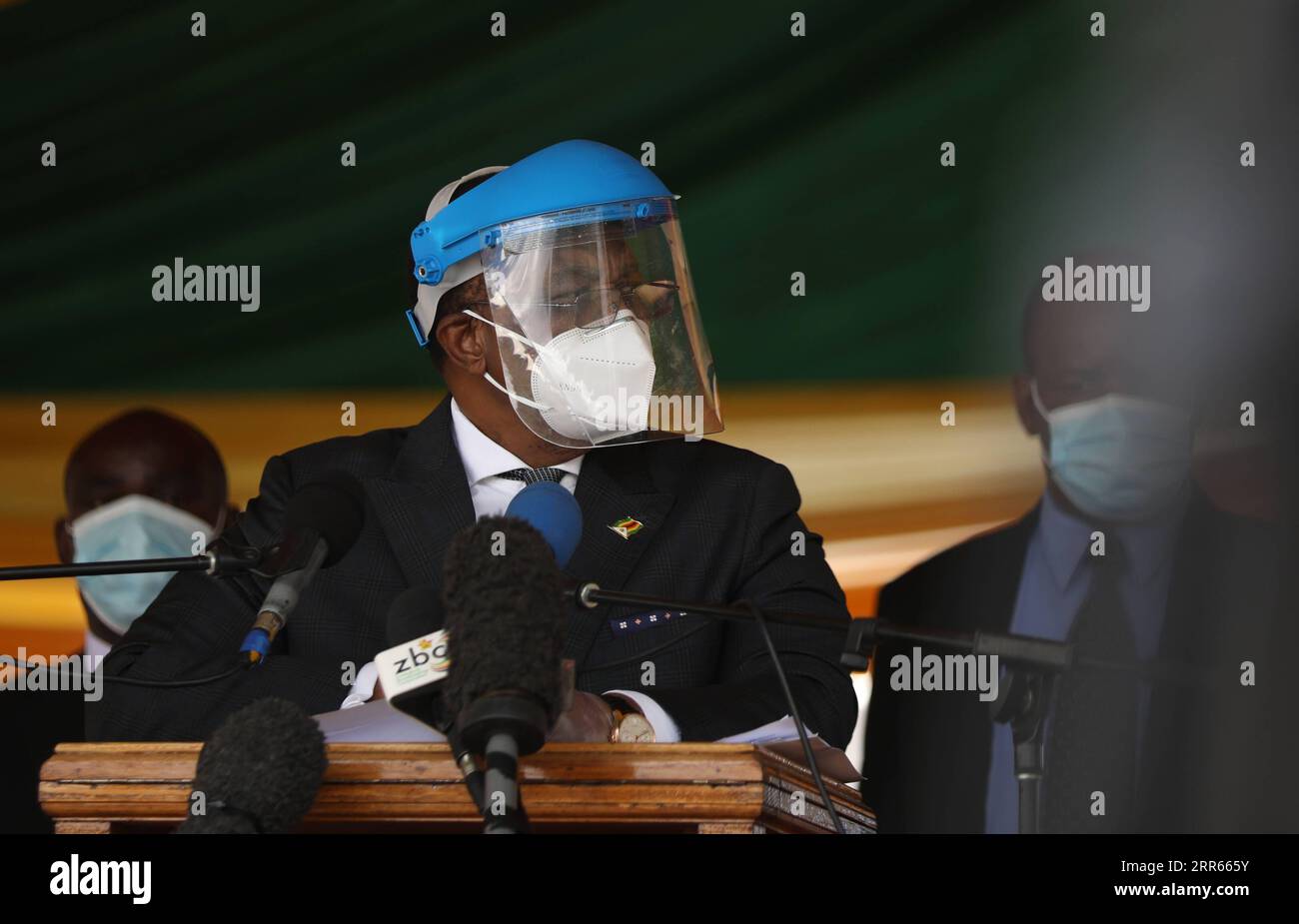 210128 -- HARARE, Jan. 28, 2021 -- Zimbabwe s Vice President ...