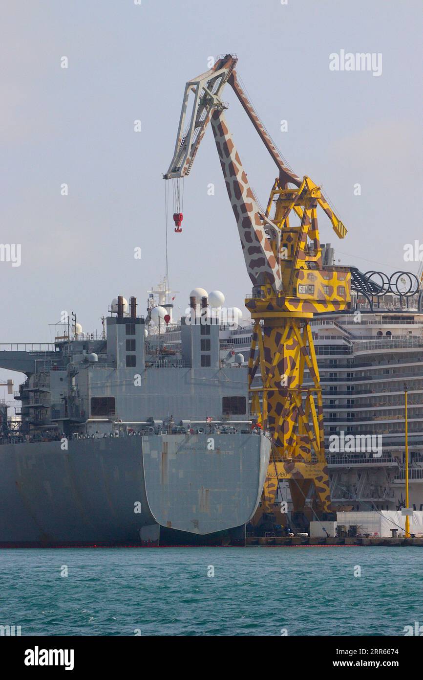“Giraffa” - an art installation by James Micallef Grimaud on a 150 ton ...