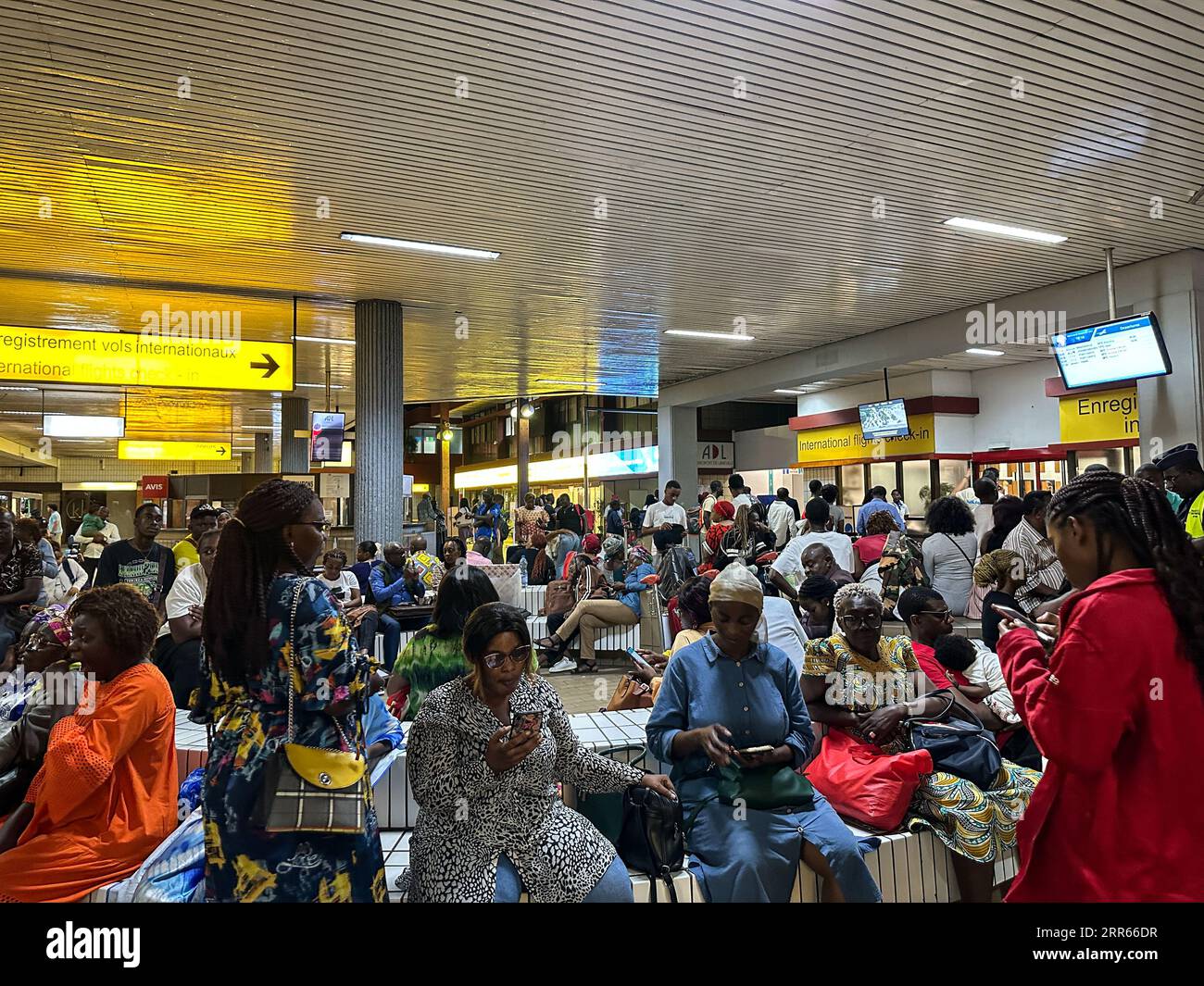 Libreville, Gabon. 6th Sep, 2023. People are seen at the Leon Mba ...